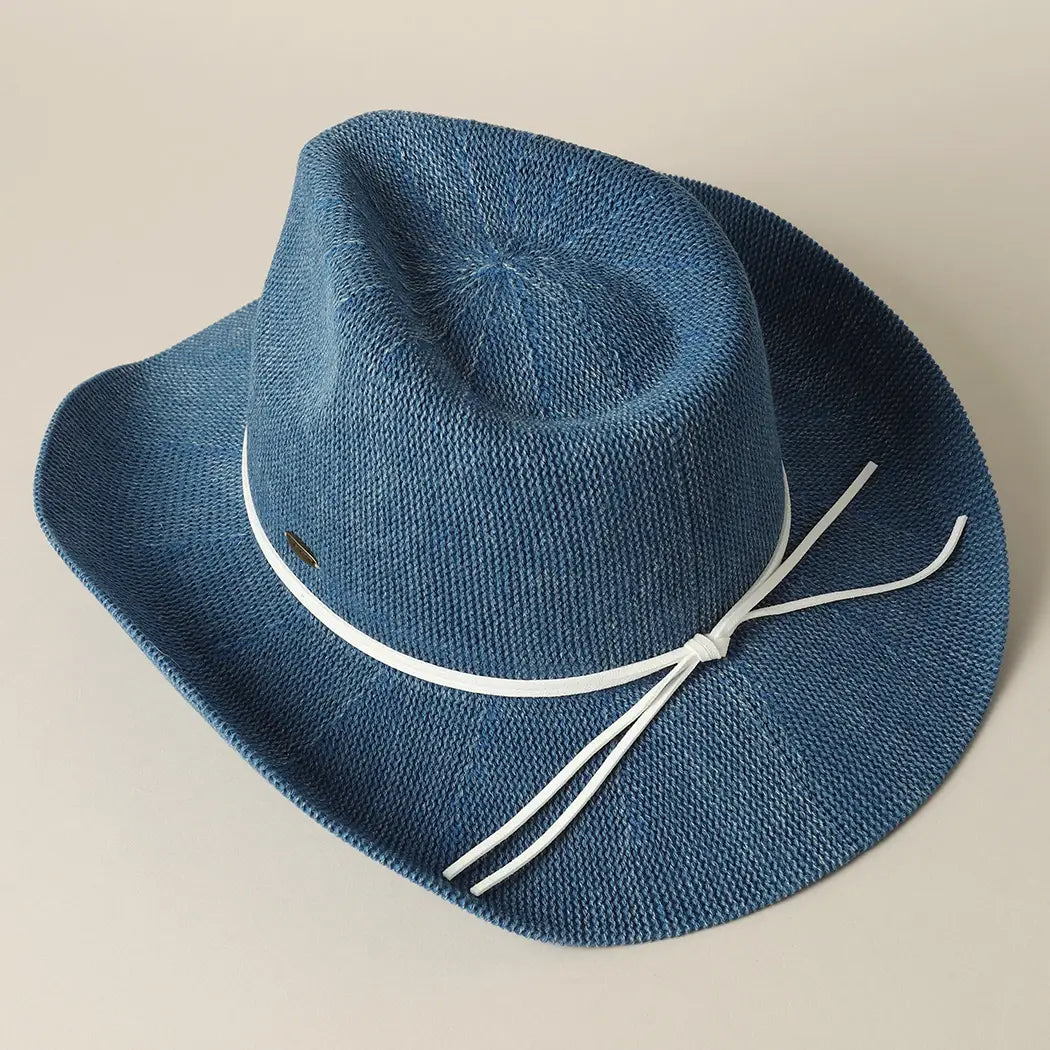 Washed denim colored cowboy hat – Leveled Up Buffalo